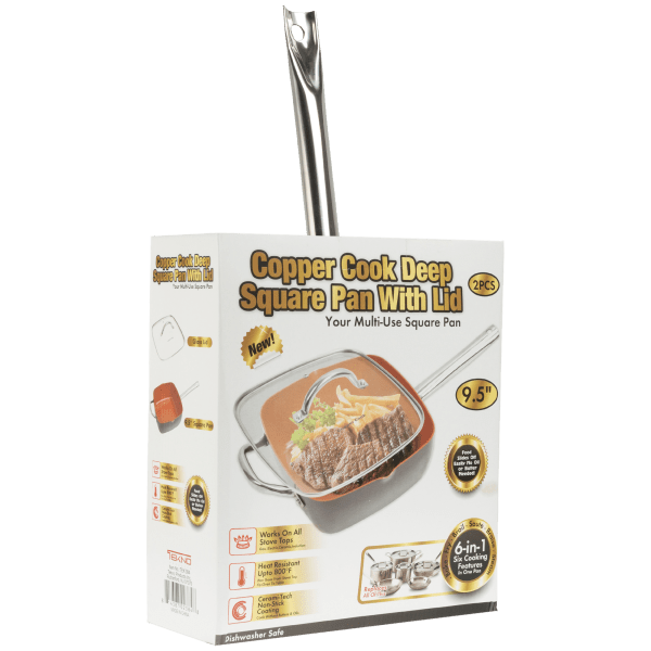 MorningSave: Copper Cook 2-Piece Nonstick Square Pan Set