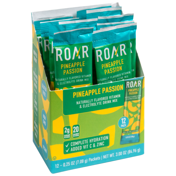 SideDeal: 48-Pack: Roar Plus Vitamin & Electrolyte Drink Mix (Pineapple ...