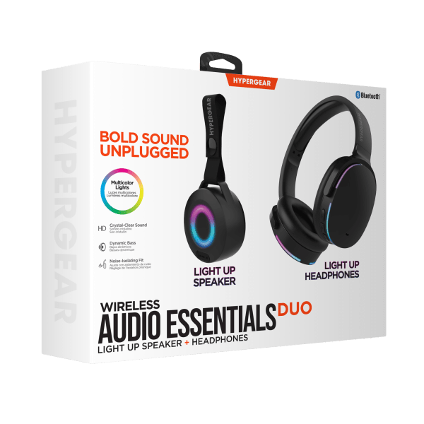 MorningSave: HyperGear Audio Essentials LED Headphones & Speaker Set