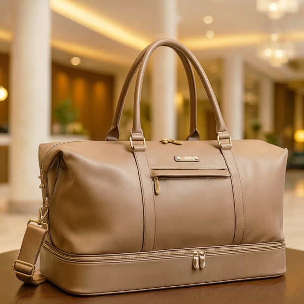 MorningSave: Ellen Tracy 20" Weekender Duffel with Drop Bottom Compartment
