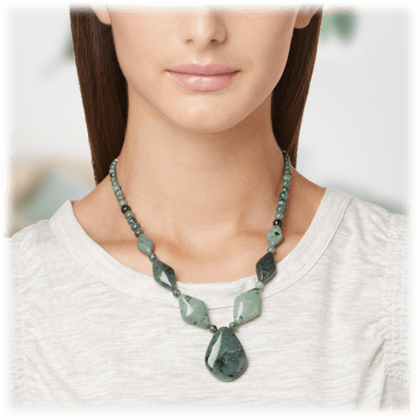 MorningSave: Jay King Watermelon Skin Stone Pendant Necklace
