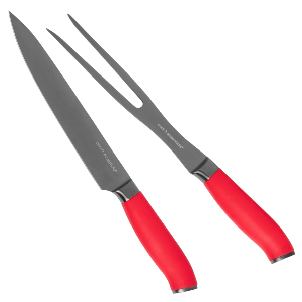 SideDeal: Cook's Essentials Japanese Steel Carving Knife and Fork Set