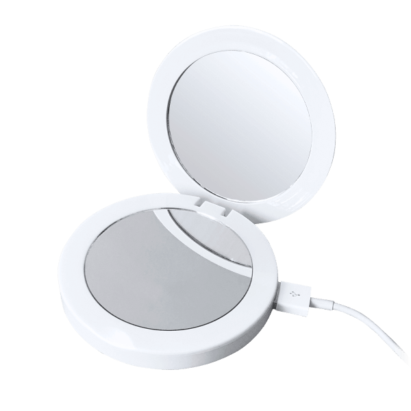 MorningSave: Nubrilliance Compact LED Mirror with Built In Power Bank