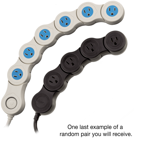 Meh: Quirky Pivot Power Surge Protector Bundle (Random-Colored 4-Outlet ...