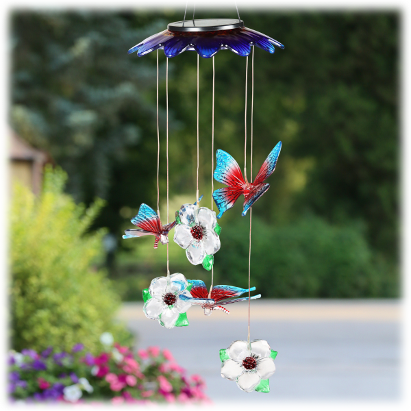 MorningSave: Exhart Solar Color Changing LED Butterflies & Flowers ...