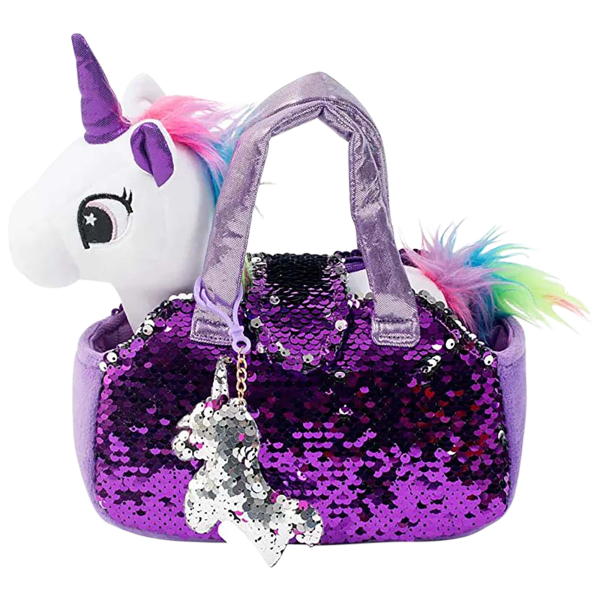 MorningSave: Titan Plush Unicorn & Sequin Purse Set