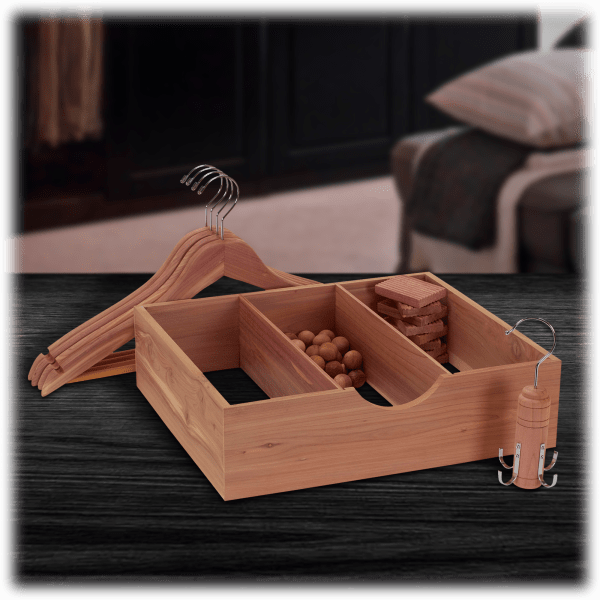 MorningSave: Cedar Fresh Cedar Box Set with Hangers, Blocks, Balls, and ...