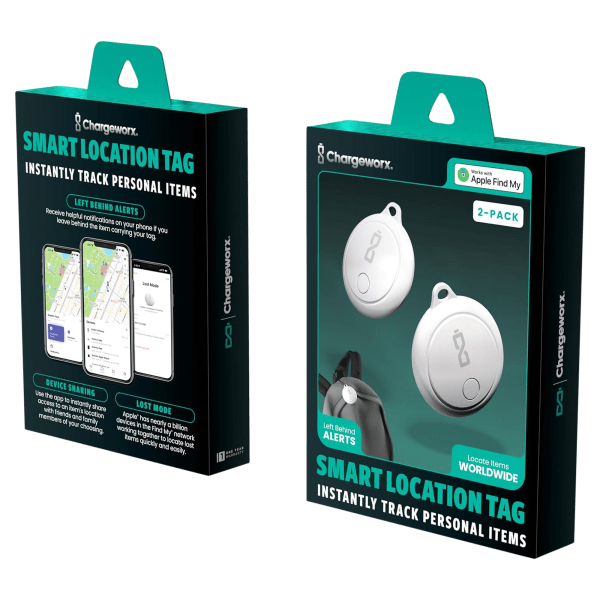 Shop JHud Show: 2-Pack: ChargeWorx Smart Locator Tags with Find My Capability