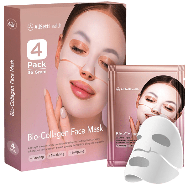 MorningSave: 12-Pack: AllSett Health Bio-Collagen Overnight Face Masks