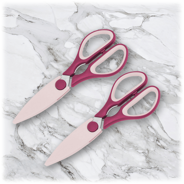 MorningSave: 2-Pack: Cook with Color All Purpose Kitchen Scissors