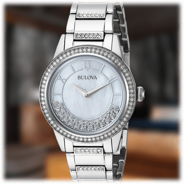 SideDeal: Bulova TurnStyle Crystal Stainless Steel Ladies Watch 96L257