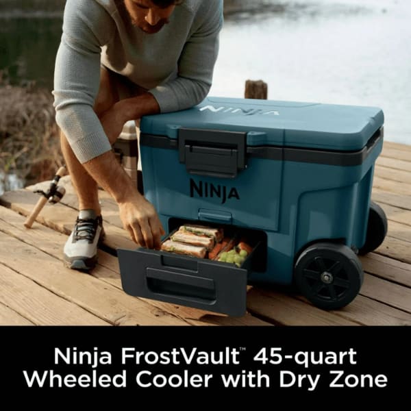 MorningSave: Ninja FrostVault 45qt Wheeled Cooler with Freezer Pack ...