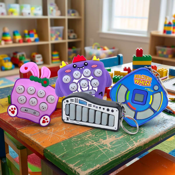 SideDeal: 4-Pack: Whack-A-Pals, XyloWhizz & ReactionWhizz Keychain Game ...