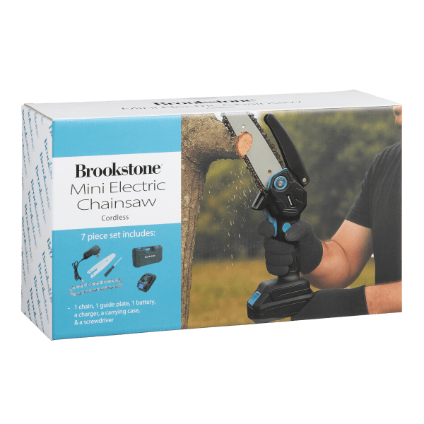 MorningSave: Brookstone Mini Electric Chainsaw Set