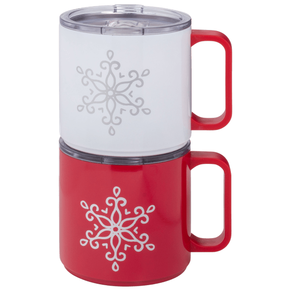 MorningSave: 2-Pack: Stackable Insulated Coffee Mugs (20 oz)