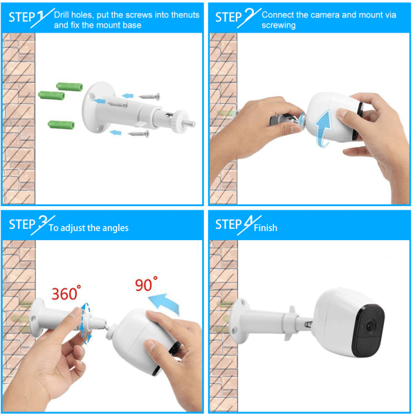 MorningSave: 3-Pack: Fresh Fab Finds Security Camera Wall Mount for ...