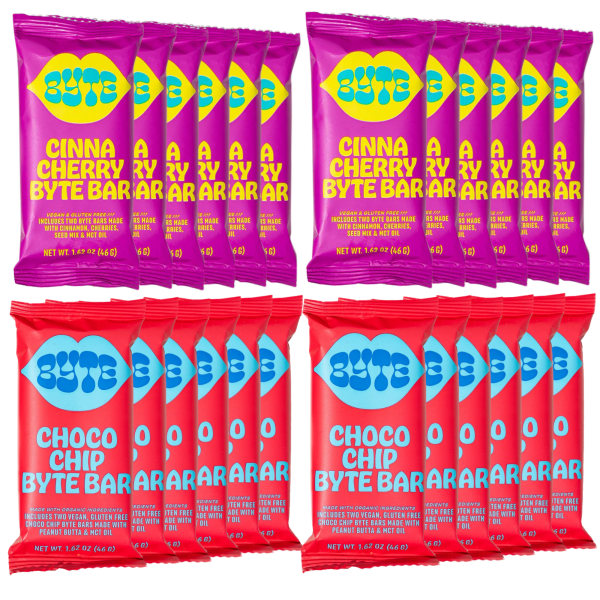SideDeal: 24-Pack: Byte Bars (Cinna Cherry and/or Choco Chip)