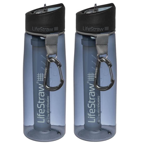 SideDeal: 2-Pack: LifeStraw Go 22oz Tritan Water Filter Bottle