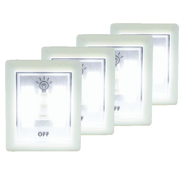 MorningSave: 4-Pack: Promier Micro Cordless LED Light Switch