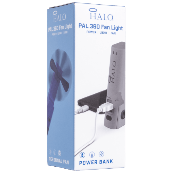 MorningSave: 4-Pack: HALO FanPal USB-C Mini Fan Power Bank with LED Light