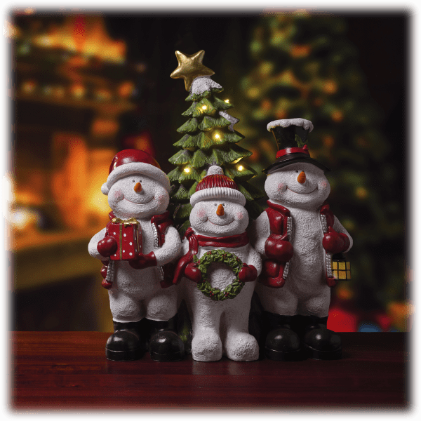 SideDeal: Kringle Express 20" Lit Resin Holiday Snowman Scene