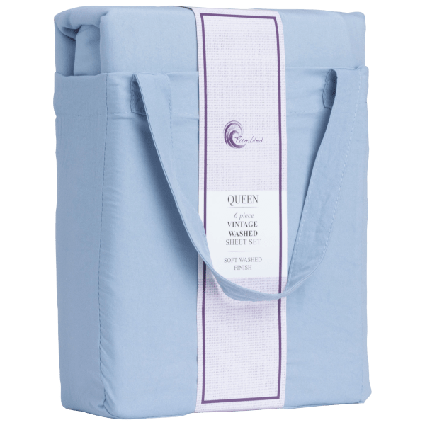 Meh: Tumbled 6-Piece Vintage Wash Sheet Set