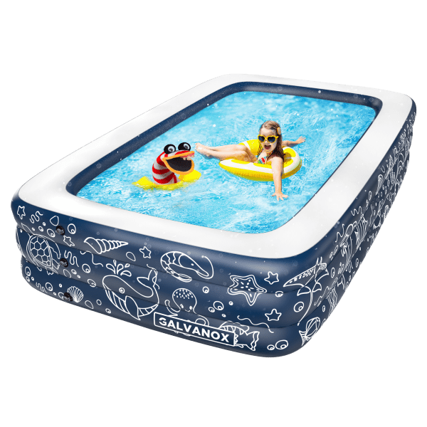 Meh: Galvanox 400 Gallon 120"x72"x22" Inflatable Pool With 3 Air Chambers