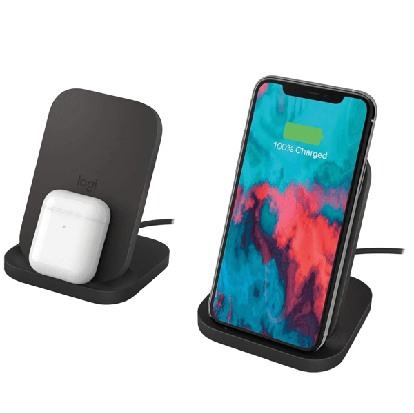 Meh: 2-Pack: Logitech 10-Watt Wireless Charging Stands for Phones & Airpods