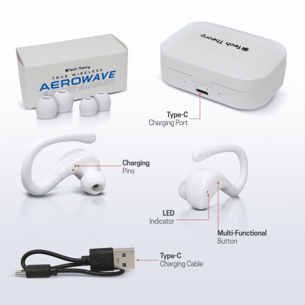 MorningSave: Tech Theory AeroWave True Wireless Sport Earbuds