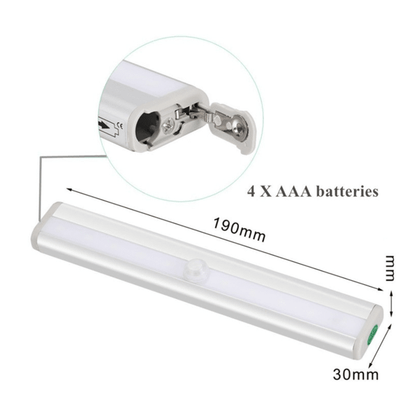 MorningSave: 3-Pack: Hakol 10 LED Motion Sensor Stick-On Light Bars