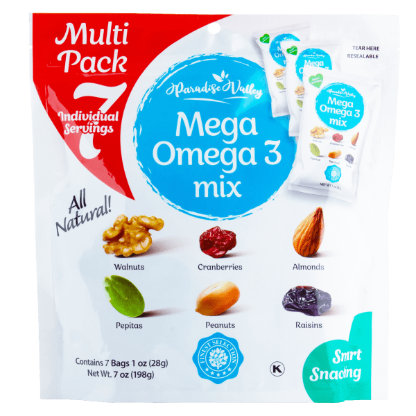 SideDeal: 7-Count 1oz Paradise Valley Mega Omega 3 Mix Snack Bags