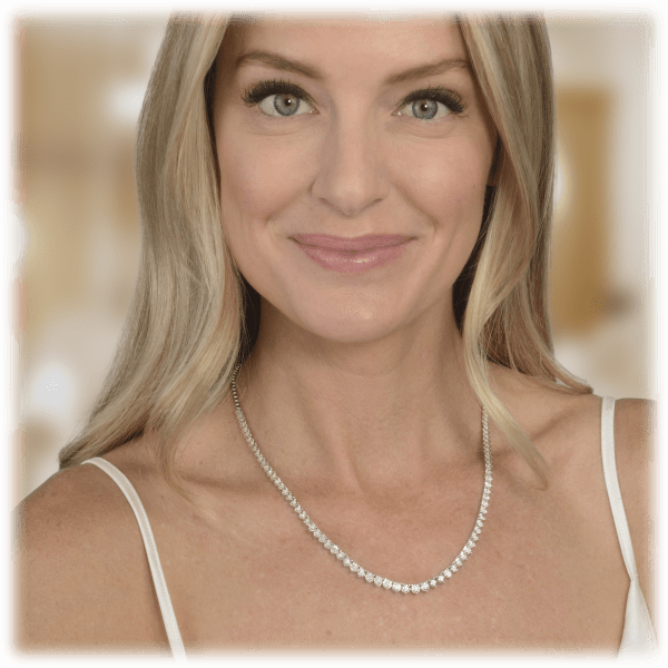 MorningSave: Diamond Muse 1.0 Carat TW Diamond Tennis Necklace in ...