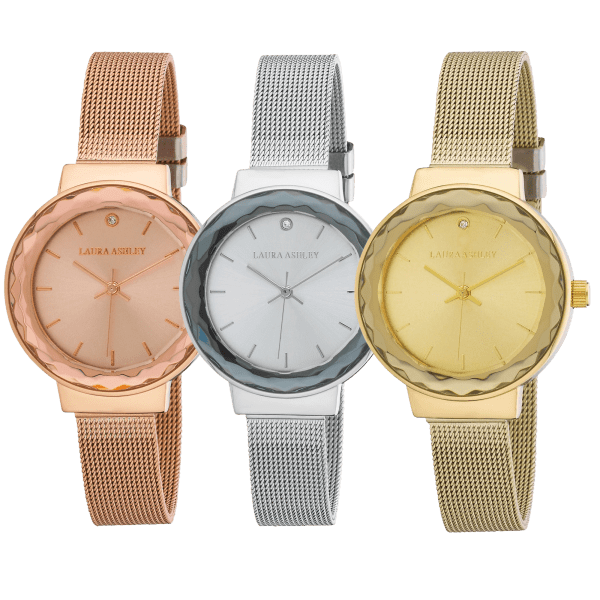 MorningSave: Laura Ashley Facet Bezel Sunray Watches