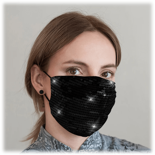 MorningSave: 6-Pack: Extreme Fit Sequined Cotton Fashion Face Masks ...