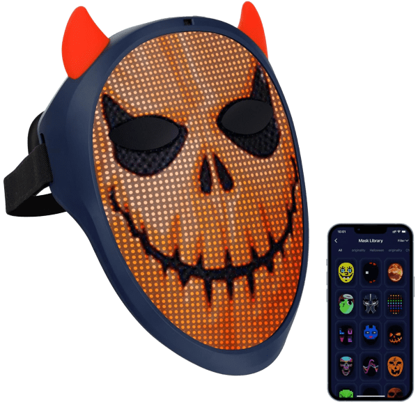 Meh: Rechargeable LED Halloween Mask