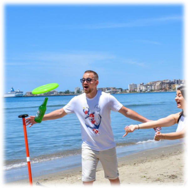 MorningSave: Fun Interactive Backyard Frisbee Toss Game