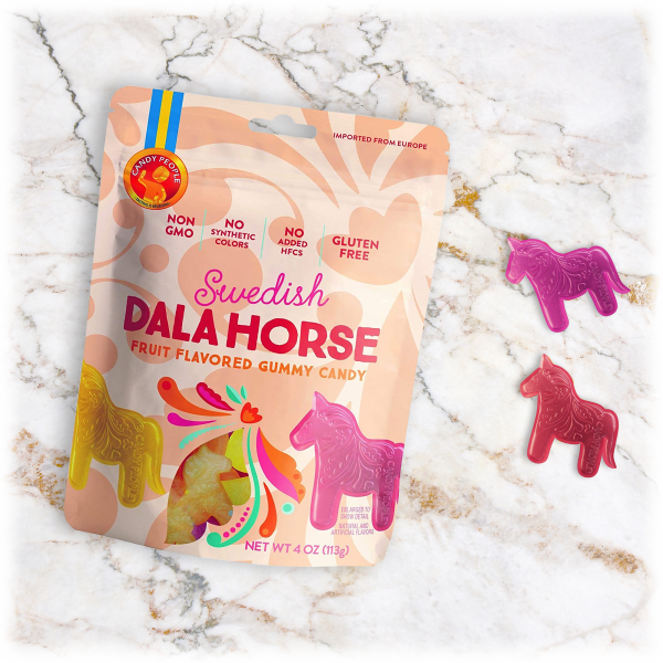 SideDeal: 10-Pack: Candy People Swedish Dala Horse Gummies (4 oz, 2.5lb ...