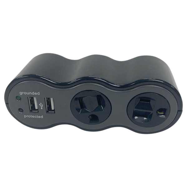 MorningSave: 2-Pack: 360 Electrical PowerCurve Mini 2-Outlet Rotating ...