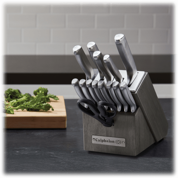 SideDeal: Calphalon Classic 15-Piece Self-Sharpening Knife Block Set in ...