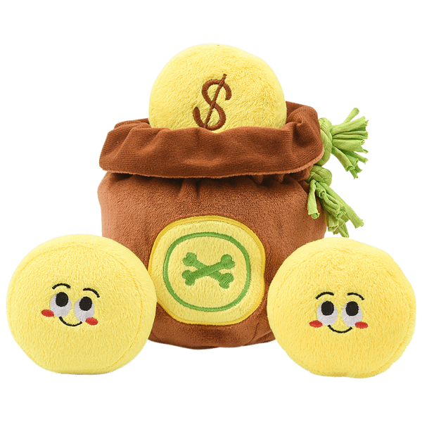 MorningSave: 3-Pack: HugSmart 3-In-1 Squeaky Hide & Seek Plush Dog Toys