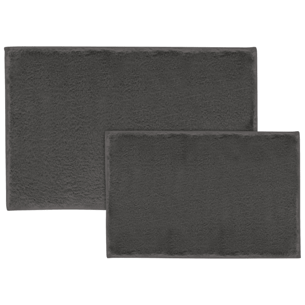 MorningSave: Bibb Home 2-Piece Faux Fur Bath Mat Set
