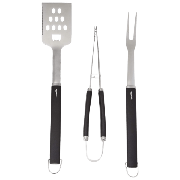 MorningSave: Amazon Basics 3-Piece BBQ Tool Set with Carry Case
