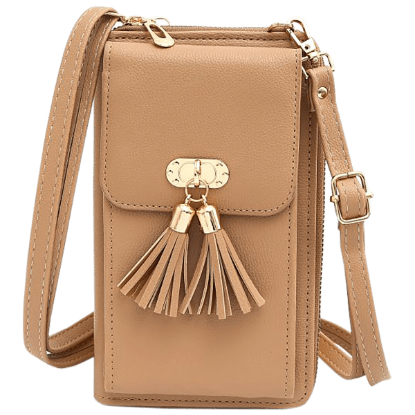 MorningSave: Malibu Skye Pebble Phone and Wallet Crossbody With Tassel