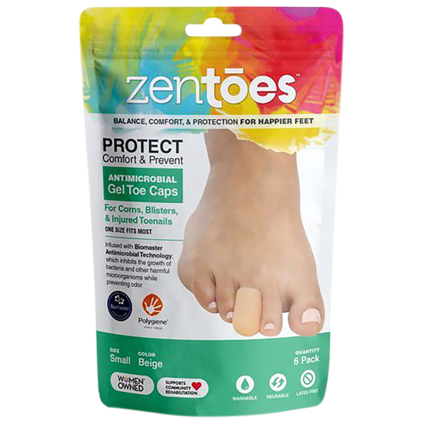 MorningSave: 6-Pack: ZenToes Antimicrobial Gel Toe Caps