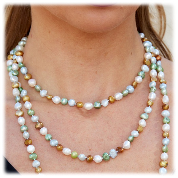 MorningSave: Savvy Cie Cultured Spring Pastel Cultured Pearl Necklace