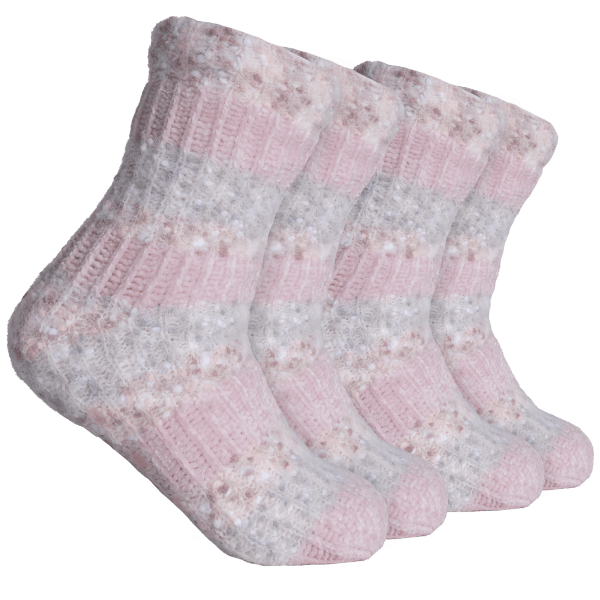 MorningSave: 2-Pack: Nicole Miller Ladies Chenille Popcorn Lodge Socks