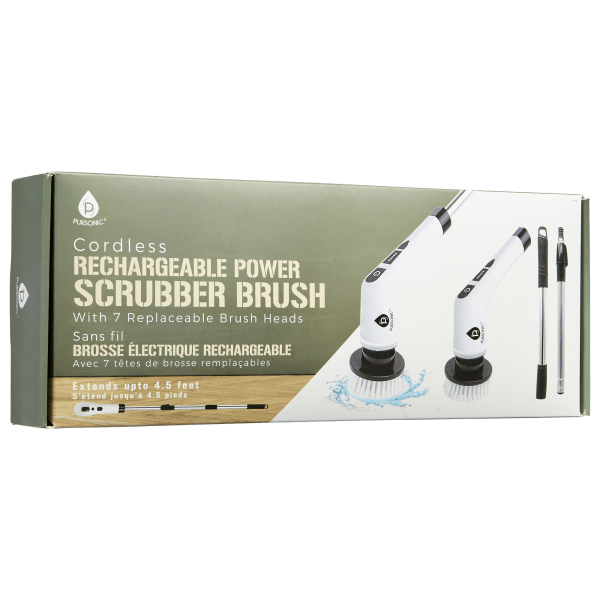 MorningSave: Pursonic Rechargeable Cordless Power Scrubber with 7 ...