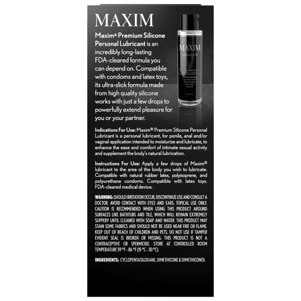 SideDeal: 4-Pack: Maxim Premium Personal Lubricant (Silicone or Water ...