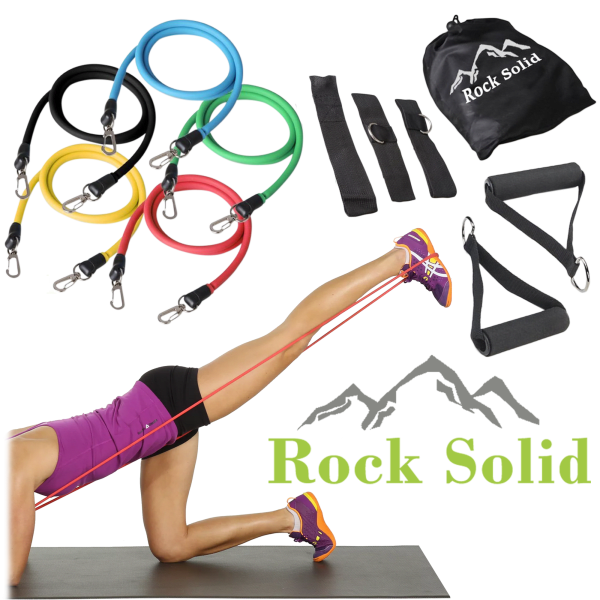 MorningSave: Rock Solid Fitness Resistance Band Kit