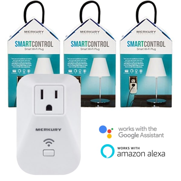 MorningSave: 3-Pack: Merkury SmartControl WiFi Plugs